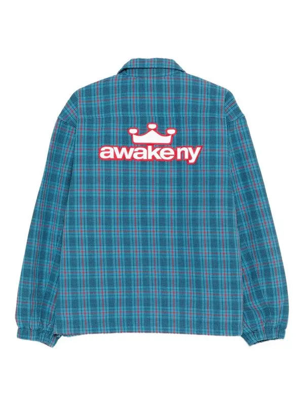 AWAKE NY Plaid Coach Jacket