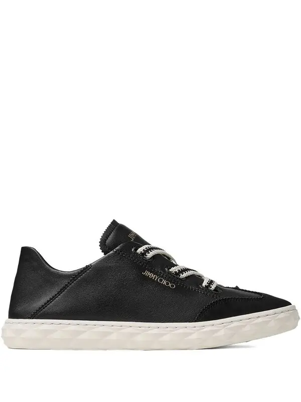 JIMMY CHOO Diamond Light Leather Sneakers