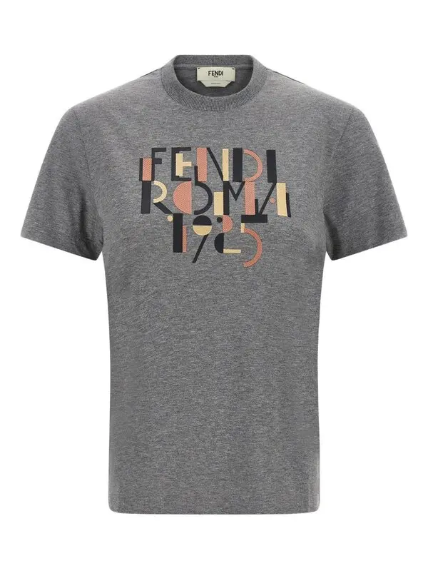 Fendi Roma T-shirt With Graphic Print