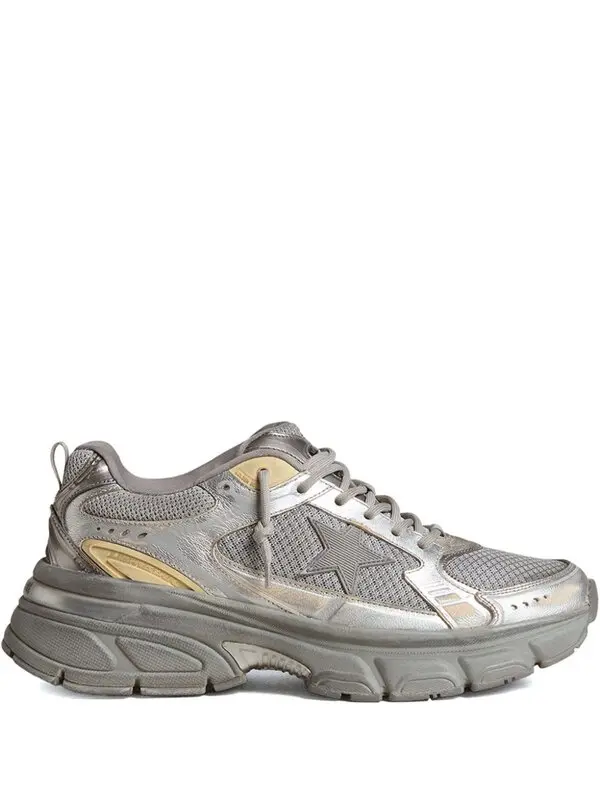 GOLDEN GOOSE Lightstar Paneled Lace Up Sneakers