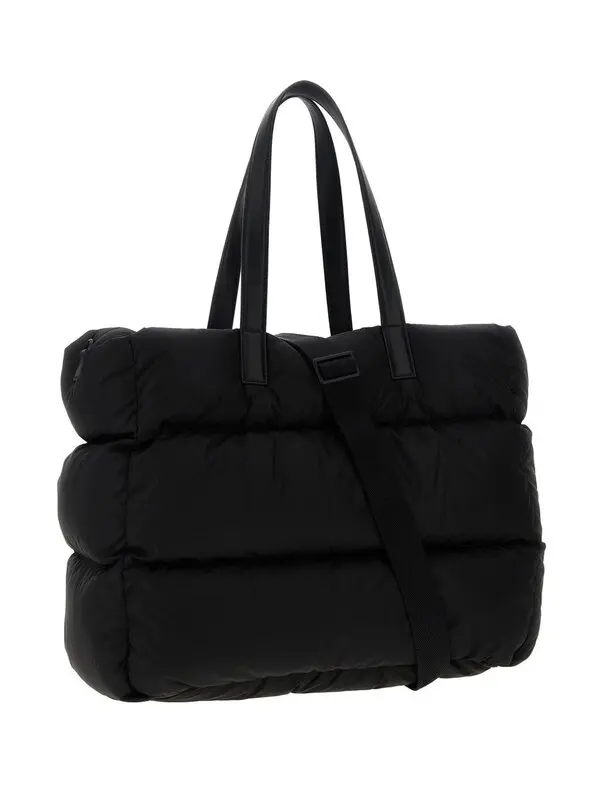Moncler Caradoc Padded Quilted Tote Bag - Black