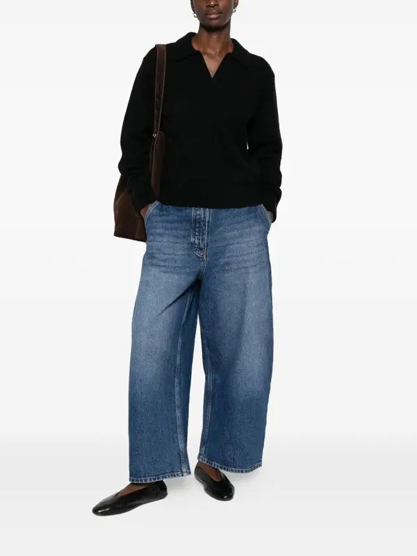 DUNST Wool Blend Polo Sweater