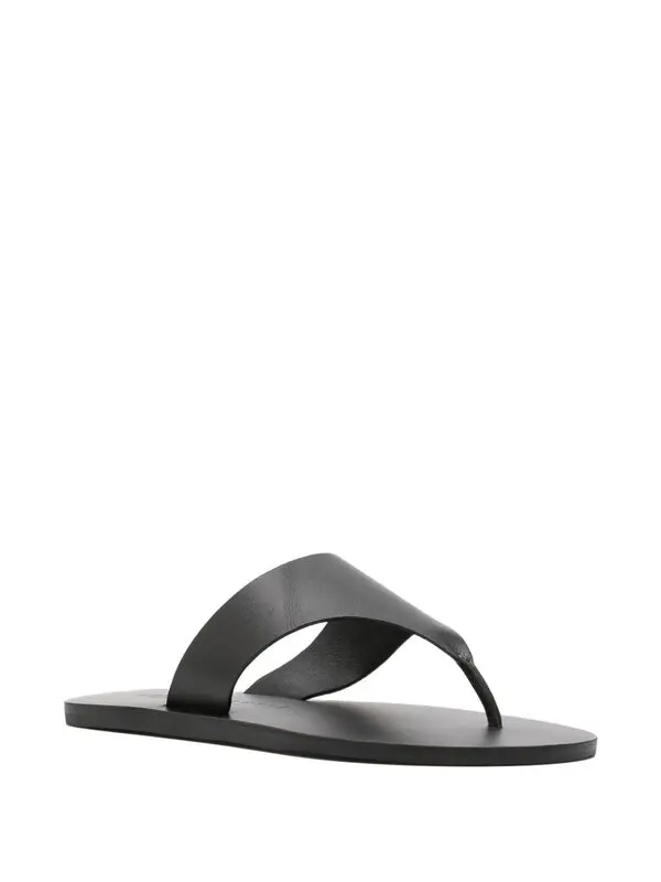 Manebí Leahter Thong Sandals - Black
