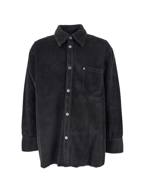 AMI Paris Cotton Overshirt - Grey
