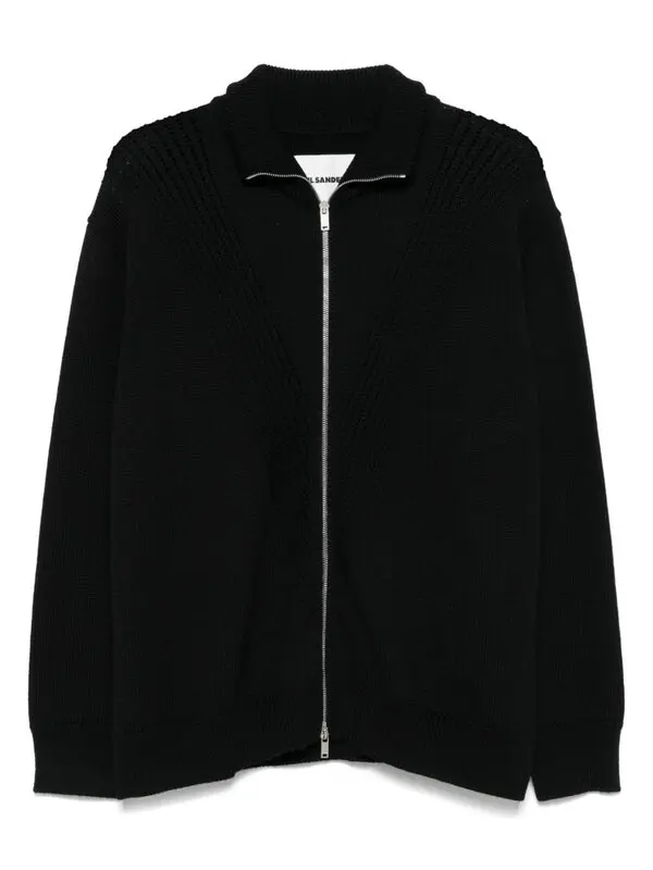 JIL SANDER Wool Zip-up Sweater