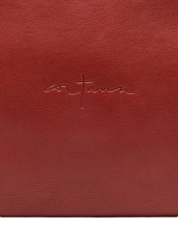 CORTANA Delhi Large Leather Clutch - Red