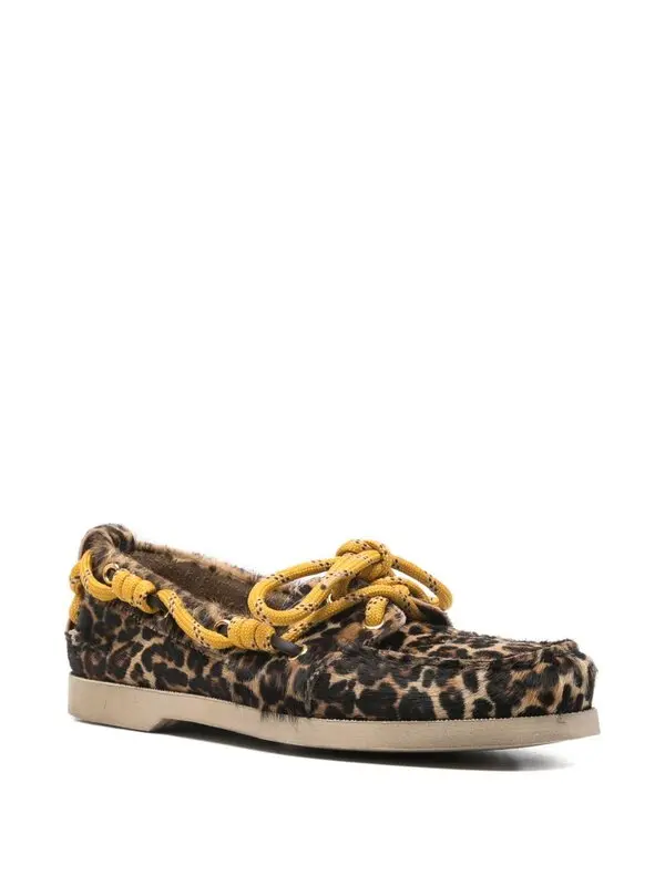 GOLDEN GOOSE Cruise Leather Loafers Leopard Print - Multi