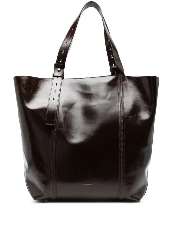 GOLDEN GOOSE 24.7 Leather Handbag - Brown
