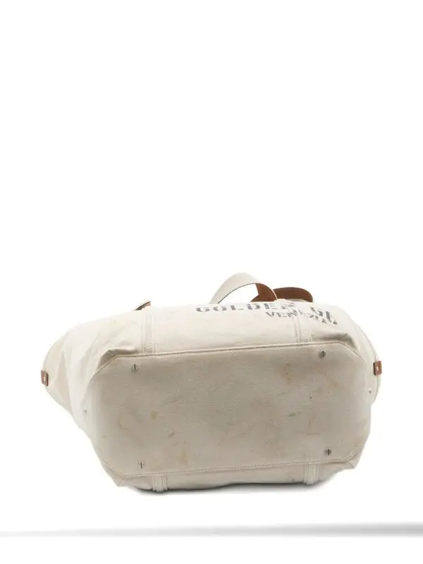 GOLDEN GOOSE 24.7 Canvas Tote Bag - Beige