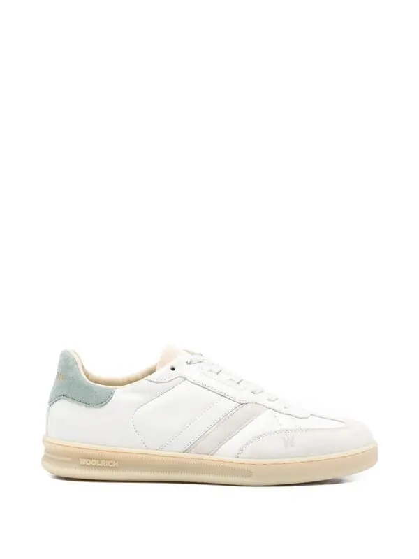 Woolrich Double U Leather Sneakers - Sky Blue