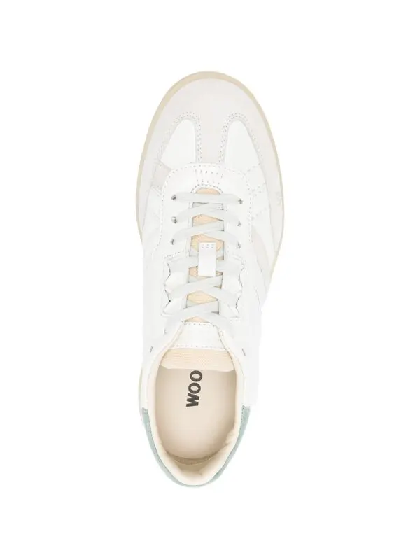 Woolrich Double U Leather Sneakers - Sky Blue