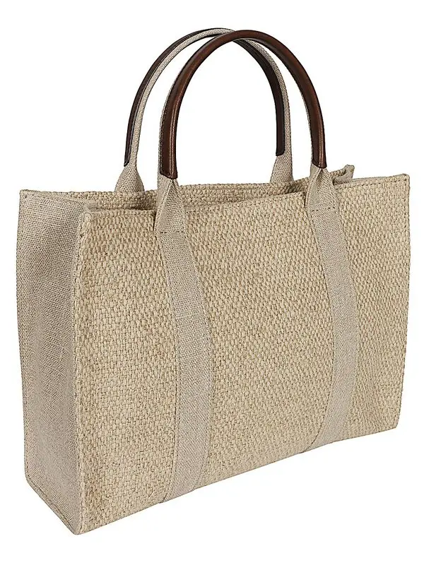 THE ROW Georgia Canvas Tote - Beige