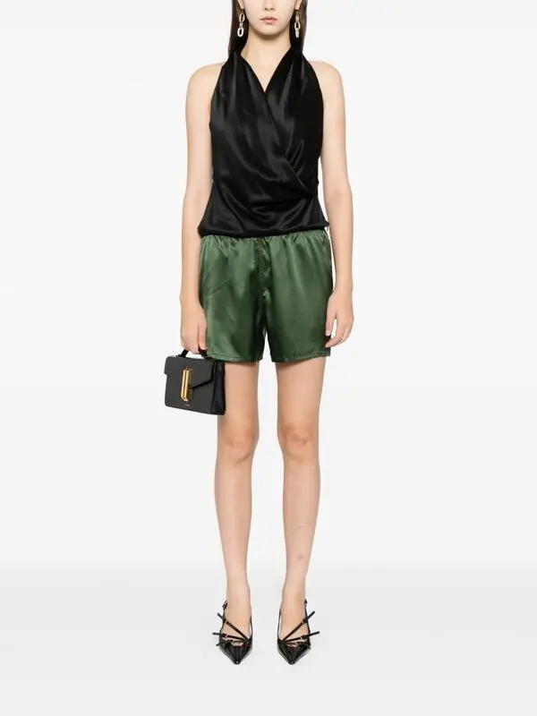 TOM FORD Silk Pajama Shorts - Green