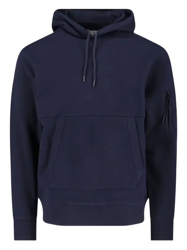 C.P. COMPANY Cotton Hoodie With Kangaroo Pocket And Logo Detail