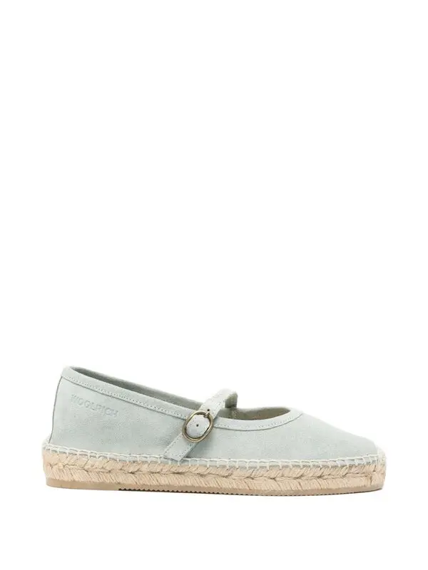 Woolrich Suede Leather Mary Jane Espadrilles