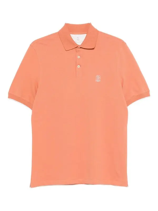 Brunello Cucinelli Logo Cotton Polo Shirt