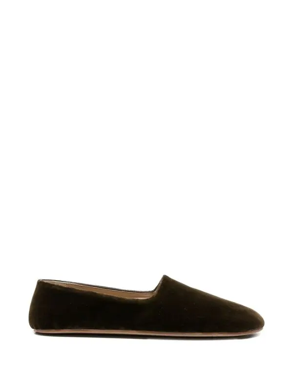THE ROW Ponti Velvet Slippers