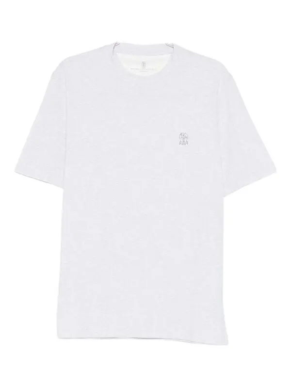 Brunello Cucinelli Logo Cotton T-shirt