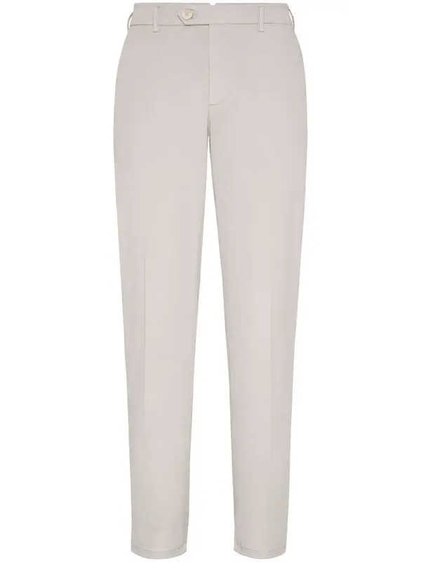 Brunello Cucinelli Cotton Trousers - Beige