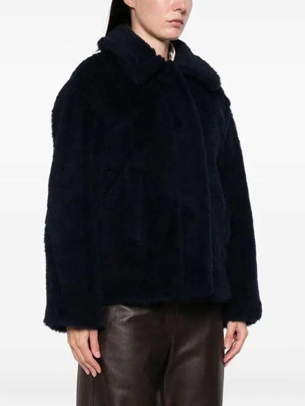 Max Mara Wool Short Coat - Blue