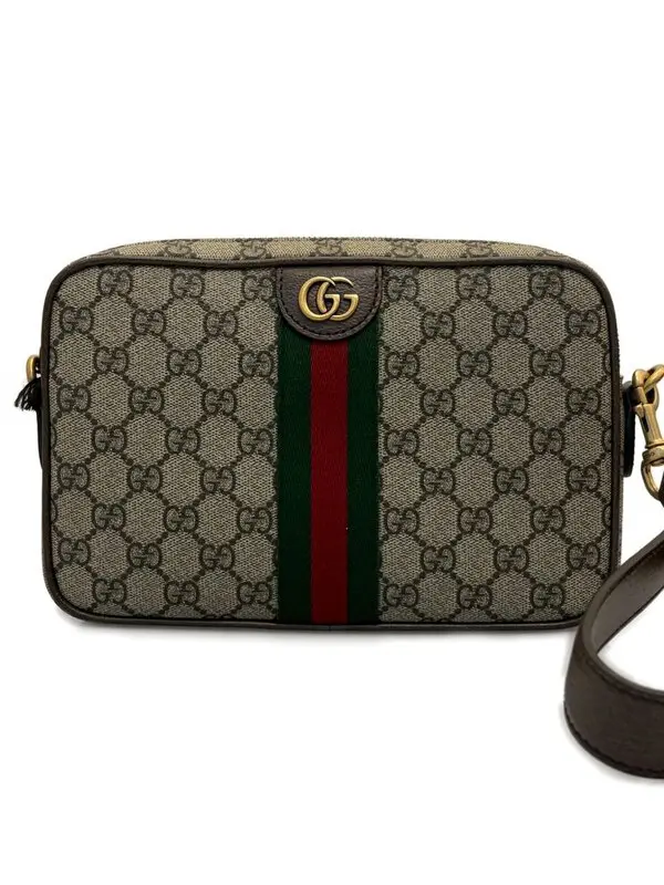 Gucci Ophidia Gg Crossbody Bag - Brown