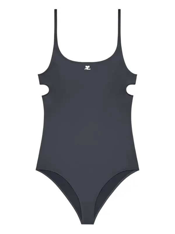 COURREGES Cut-out One-piece Swimsuit - Grey
