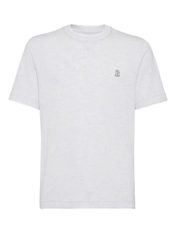 Brunello Cucinelli Logo Cotton T-shirt