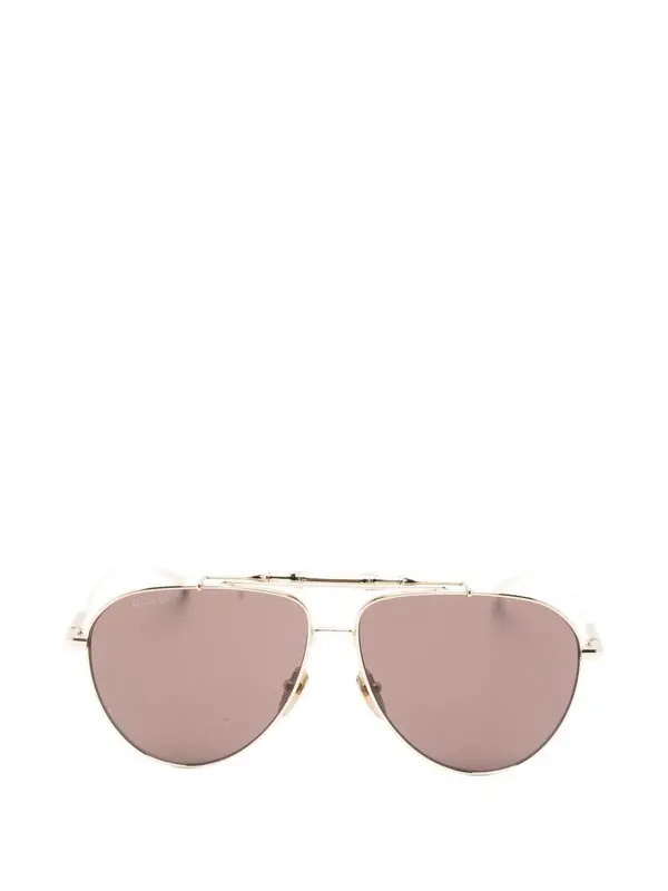 Gucci Tone Aviator Sunglasses - Gold