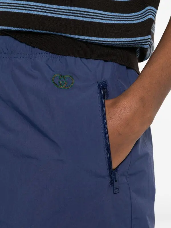 Gucci Mini Skirt With Drawstring And Zip Accents