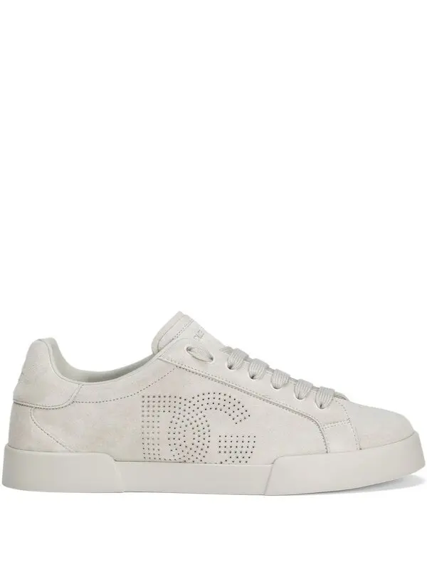 Dolce & Gabbana Portofino Suede Lace-up Sneakers
