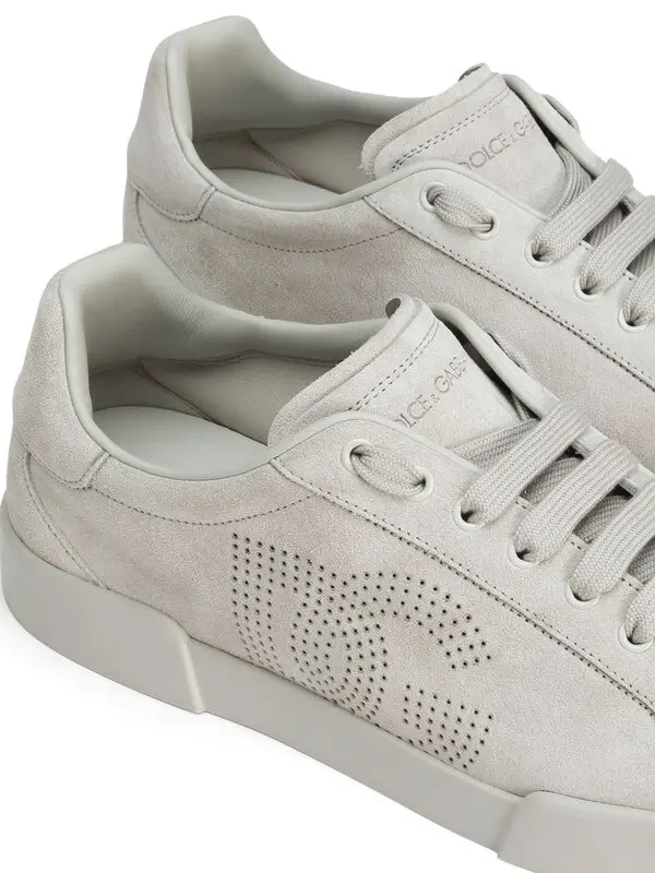 Dolce & Gabbana Portofino Suede Lace-up Sneakers