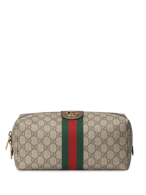 Gucci Beauty Case With Logo - Brown