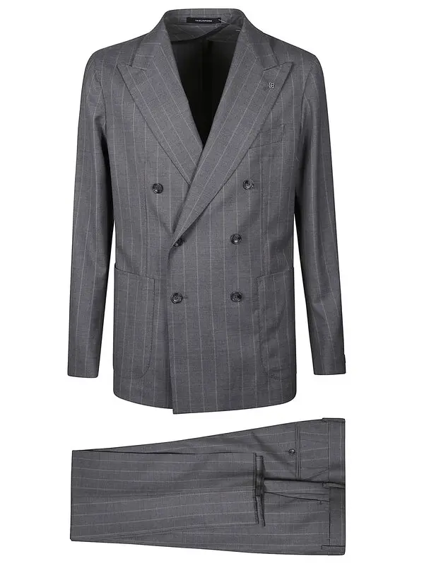 Tagliatore Montecarlo Double-breasted Pinstripe Jacket