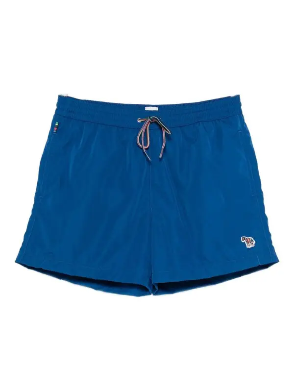 Paul Smith Zebra Logo Swim Shorts - Blue