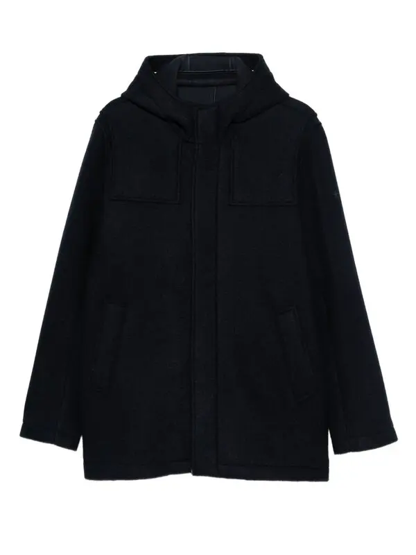 MANUEL RITZ Wool Coat With Hood