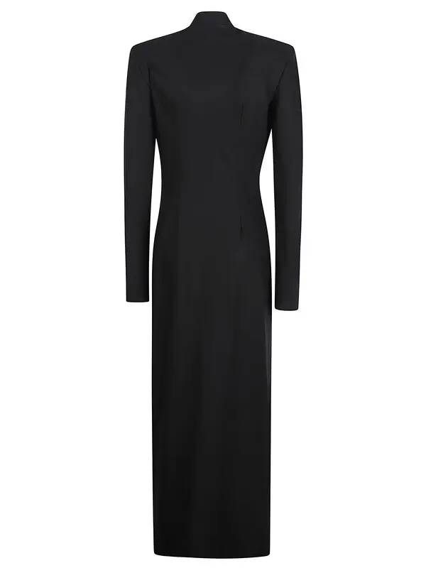 LES FILLES D'EVA Wool Pocket Dress - Black