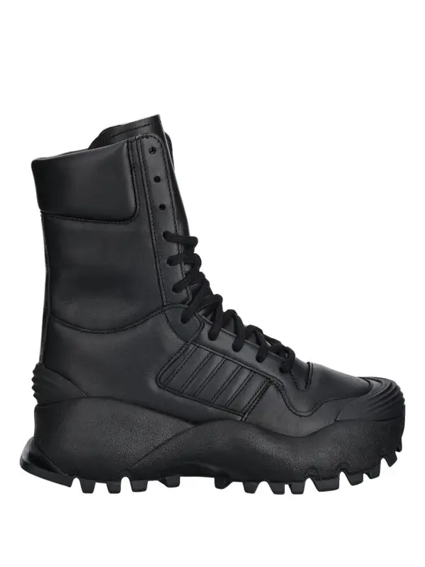 ADIDAS X WILLY CHAVARRIA Leather Lace-up Combat Boots