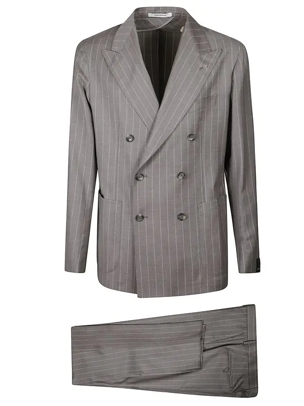 Tagliatore Montecarlo Double-breasted Pinstripe Jacket