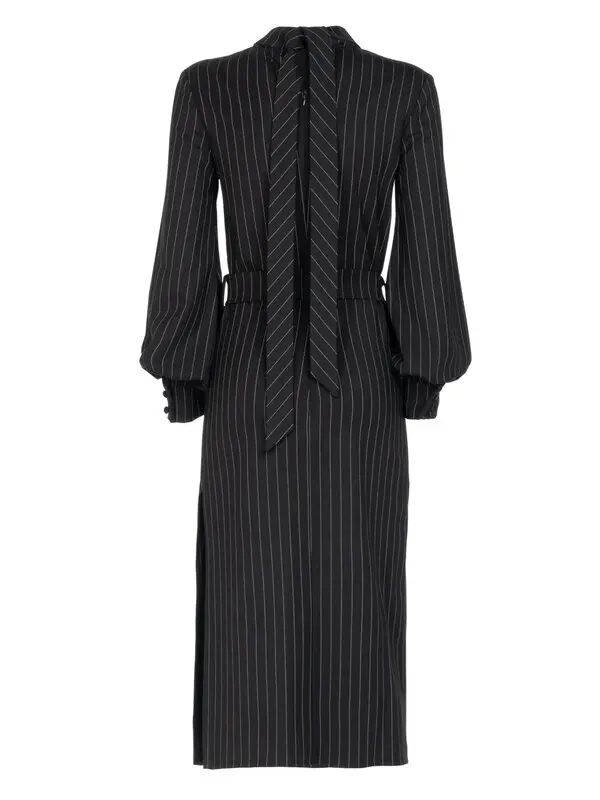 LES FILLES D'EVA Pinstripe Wool Dress
