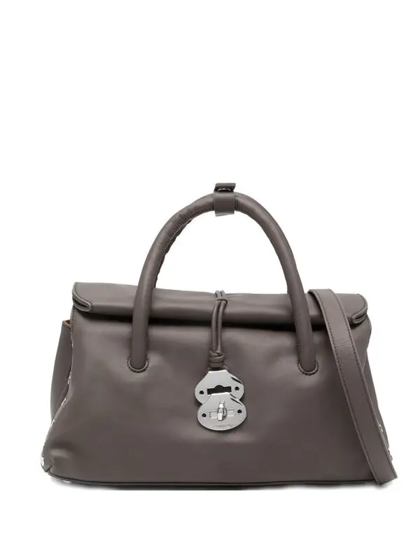 ZANELLATO Dotta Centauro Small Leather Handbag - Brown