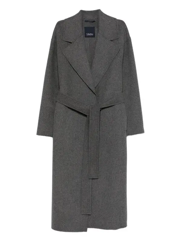 Max Mara Wool Long Coat - Grey