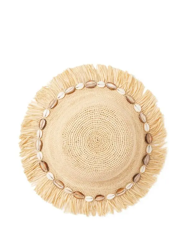 Alanui Chasing The Shadows Rafia Hat - Brown