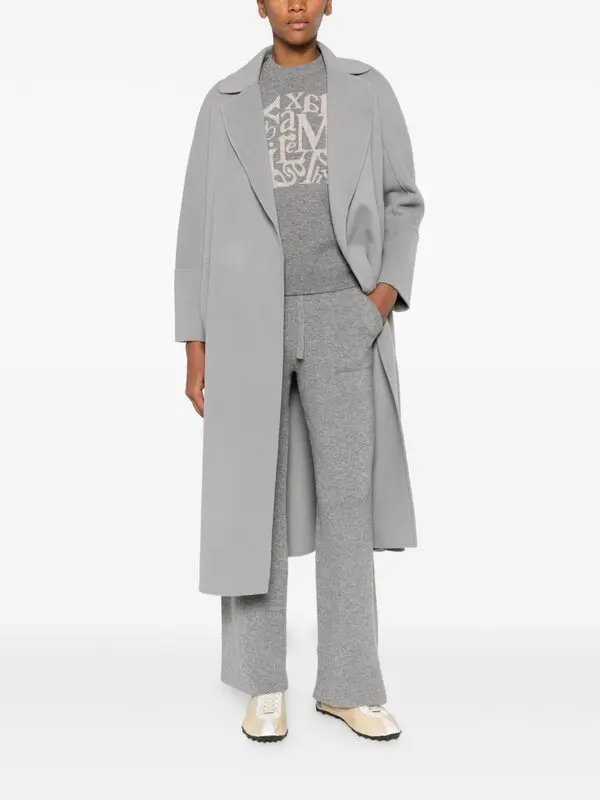 Max Mara Wool Long Coat - Blue
