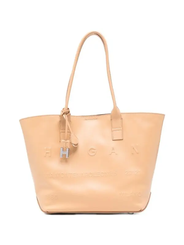 Hogan Leather Tote Bag