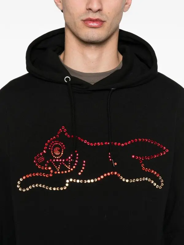 ICECREAM Running Dog Sequin Hoodie - Black