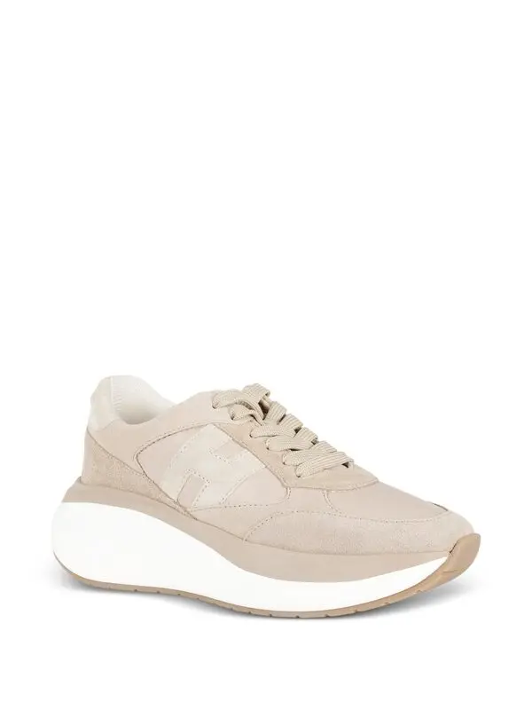 Hogan H714 Leather Sneakers - Brown