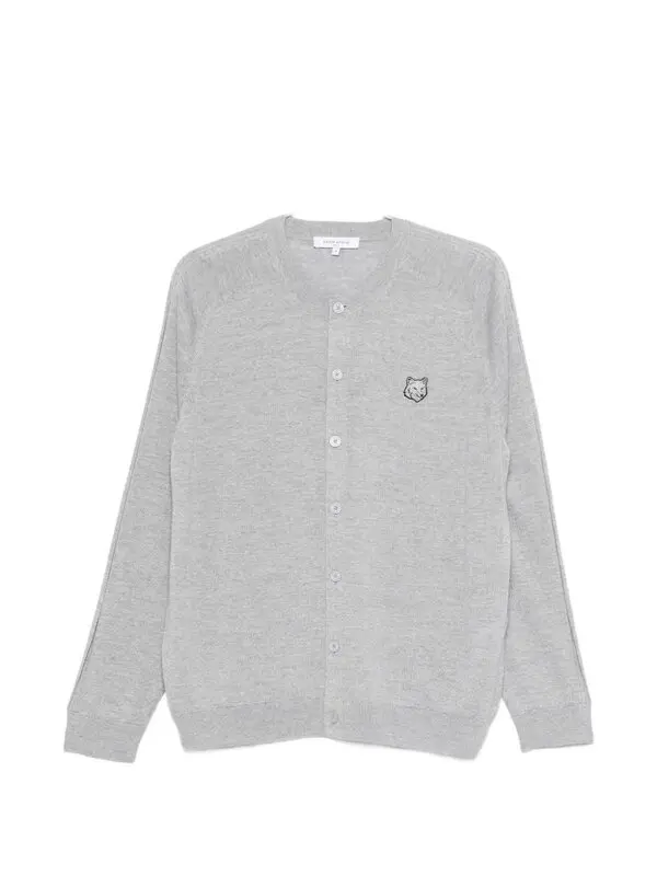 Maison Kitsuné Fox Head Wool Cardigan