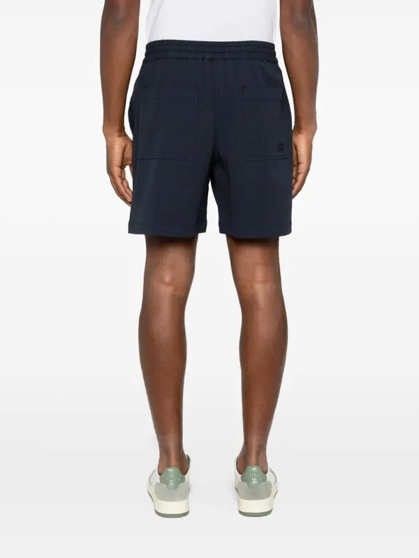 Maison Kitsuné Cotton Seersucker Shorts