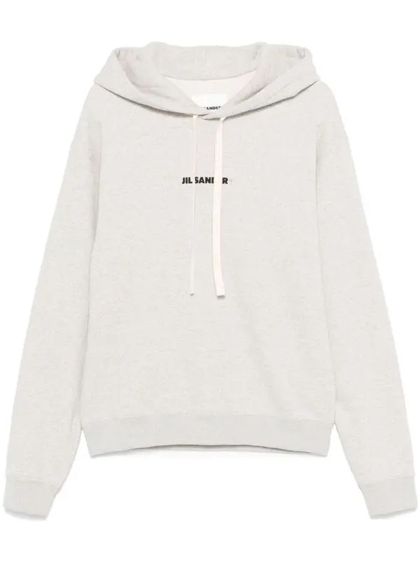 JIL SANDER Mélange Cotton Hoodie