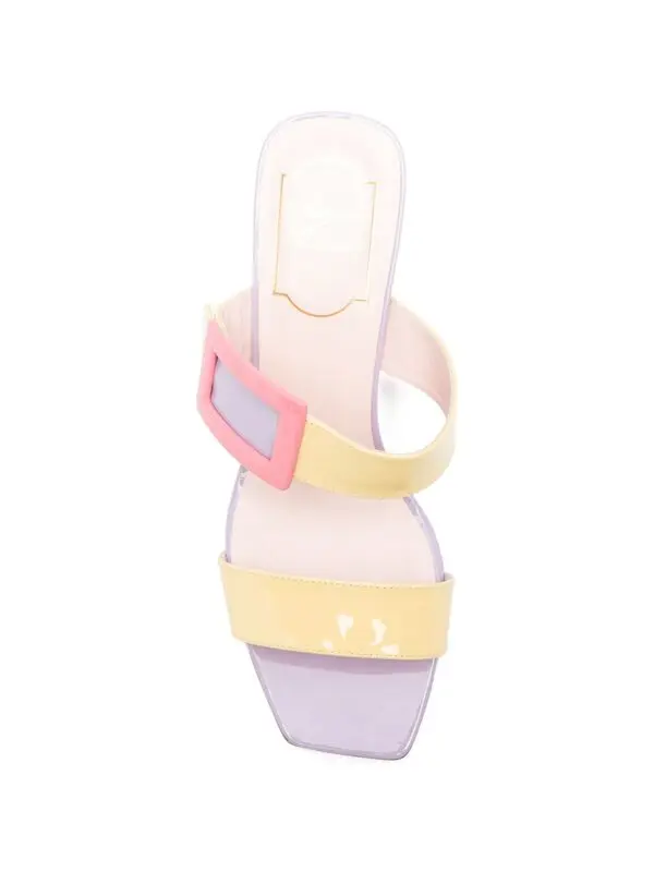 ROGER VIVIER Belle Vivier Mules - Brown